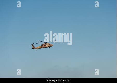 Israeli Air Force (IAF) helicopter, Sikorsky UH-60 Blackhawk (Yanshuf ...