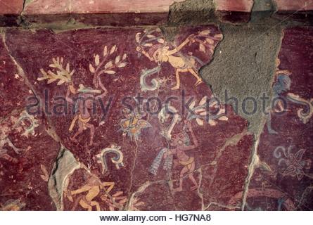 Mexico Teotihuacan Tepantitla Mural Stock Photo - Alamy