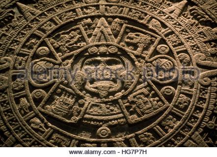 Aztec sacrificial stone, City of Mexico Stock Photo: 76387778 - Alamy