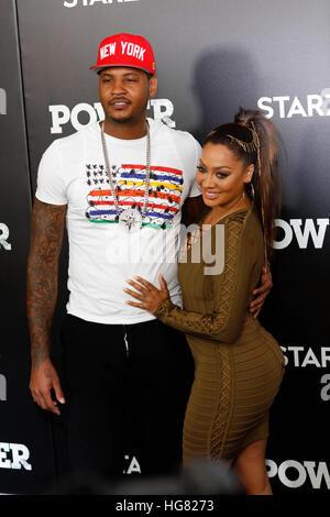 Carmelo and Lala Anthony arrive at the Power, Season 3 watch party ...