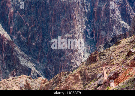 The Vishnu Basement Rocks of the Grand Canyon creating abstract ...