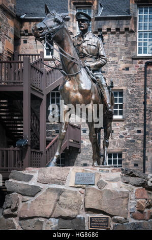 Statue of Sir Douglas Haig, Earl Haig in hospital square at Edinburgh ...