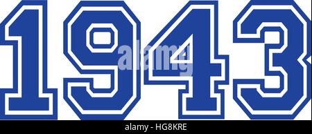 Calendar of year 1943 Stock Photo: 226485573 - Alamy