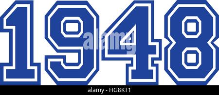 Calendar of year 1948 Stock Photo: 226485579 - Alamy