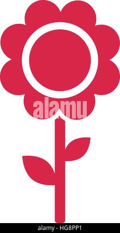 red flower icon Stock Vector Image & Art - Alamy