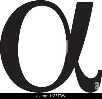 Alpha greek letter icon, Alpha symbol vector illustration Stock Vector ...
