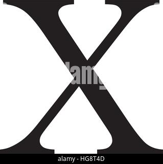 Chi greek letter icon, Chi symbol vector illustration Stock Vector ...