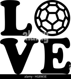 I love Handball Ball Stock Vector Image & Art - Alamy