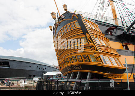 Stern of HMS Victory Stock Photo: 133113672 - Alamy