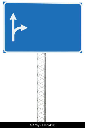 Blue Motorway Road Sign Junction 10 Stock Photo - Alamy
