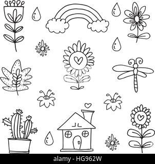 Doodle of spring item hand draw illustration Stock Vector Image & Art ...