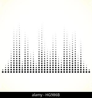 Dotted equaliser (equalizer, EQ) lines. Vertical dots Stock Vector ...