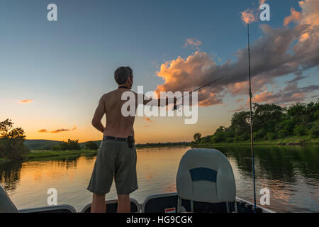Fishing angling bream tiger Zambezi River Zimbabwe Stock Photo - Alamy