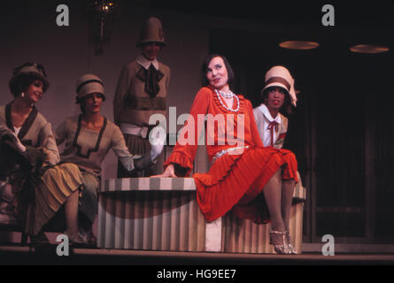 Helen Gallagher with dancers, during a dress rehearsal for the 1971 ...