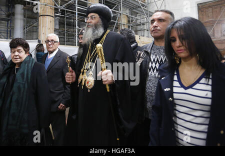 Coptic Orthodox Bishop of Jerusalem Anba Abraham Stock Photo - Alamy
