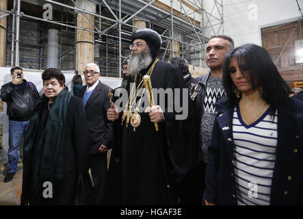Coptic Orthodox Bishop of Jerusalem Anba Abraham Stock Photo - Alamy