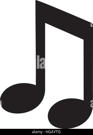 Double bar music note icon. Simple illustration of double bar music ...