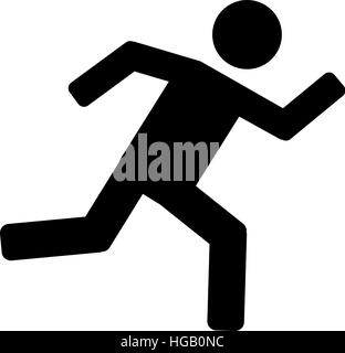 Man running pictogram Stock Vector Image & Art - Alamy