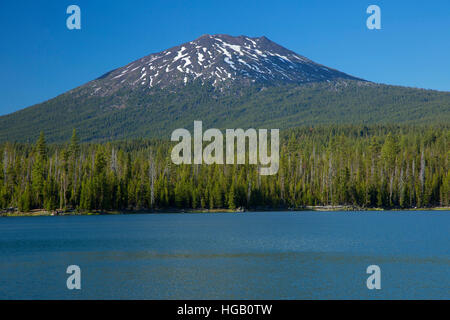 Mt Bachelor at Little Lava Lake, Cascade Lakes National Scenic Byway ...