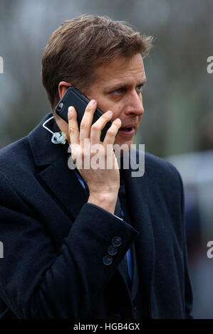 ITV Racing presenter Ed Chamberlin presents the new Racing programe at ...