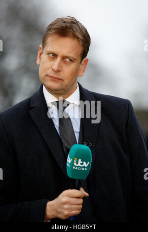 ITV Racing presenter Ed Chamberlin during 32Red Day at Sandown ...