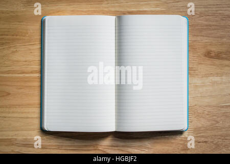 Blank notebook on white table with copy space for text Stock Photo - Alamy