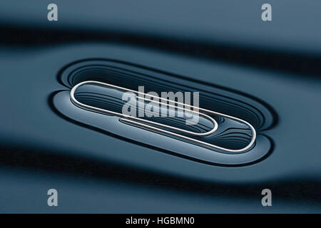 Floating Paperclip. Paper clip floating on water courtesy of surface ...