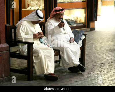 Bench in the Gold Souk, Dubai, United Arab Emirates, Middle East Stock ...