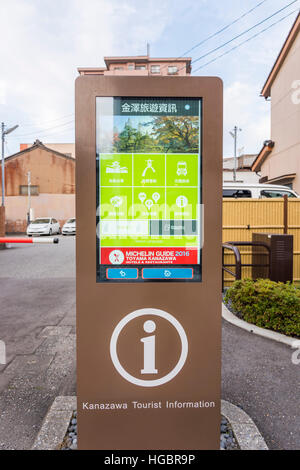 Convenient direction sign in the tourist town of Banff Alberta Canada ...