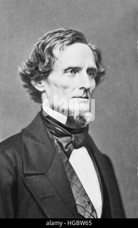 Jefferson F. Davis portrait, circa 1860 Stock Photo - Alamy