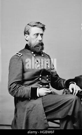 A portrait of Major General Jefferson C. Davis, showcasing his military ...