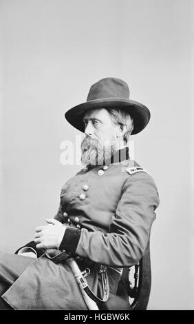 A portrait of Major General Jefferson C. Davis, showcasing his military ...