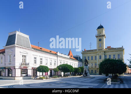 Komarno (Komorn): City hall and Zichy palace, , , Slovakia Stock Photo ...