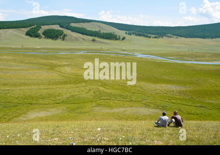 Transitional zone of Central Asian Steppe and Siberian Taiga in ...