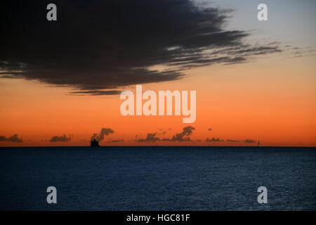 The Wilson Ave. water crib off of Chicago's Montrose Harbor sits on the ...