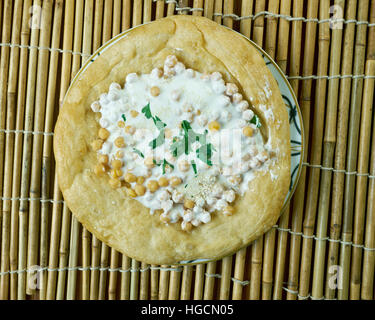 Fatteh - Pita with Chickpeas and Yogurt of southern Levantine dishes ...