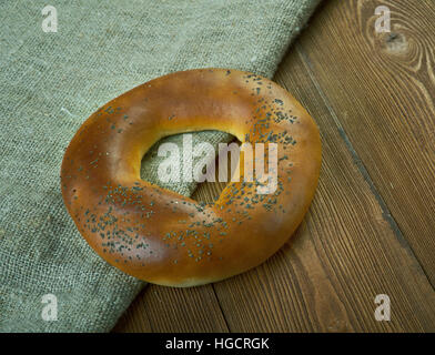Bublik traditional Russian bread close up shot Stock Photo - Alamy