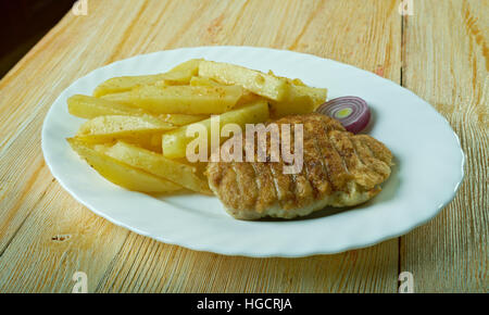 King Rib food commonly served in fish and chips shops in Scotland and ...