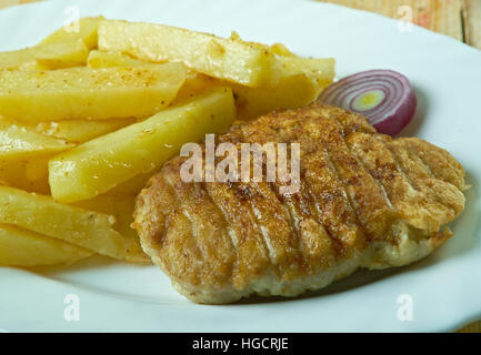 King Rib food commonly served in fish and chips shops in Scotland and ...