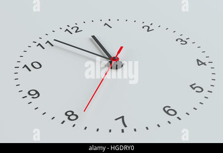 Clock face. Perspective view Stock Photo - Alamy