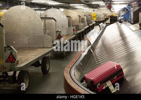 Baggage handling and sorting area at the airport Stock Photo - Alamy