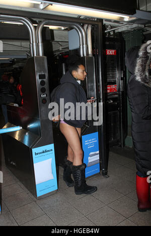 16th. Annual No Pants Subway Ride, New York USA Stock Photo - Alamy