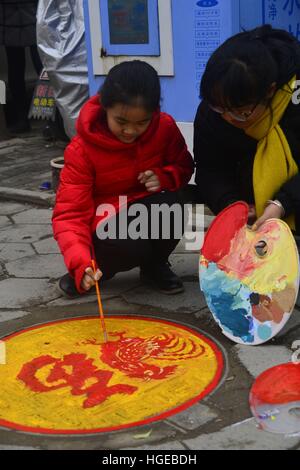 Liaochen, Liaochen, China. 8th Jan, 2017. Liaocheng, CHINA-January 8 ...