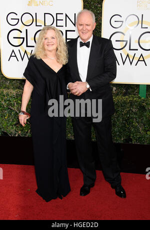 John Lithgow, Mary Yeager at the 74th Golden Globe Awards held at the ...