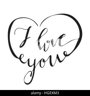I love youValentines day greeting card w Stock Vector Image & Art - Alamy