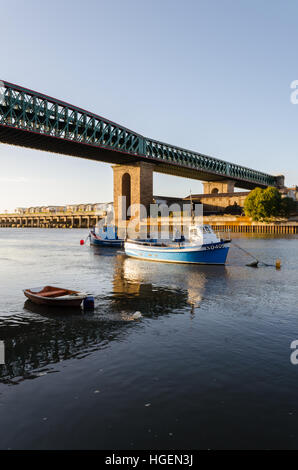 The Queen Alexandra Bridge (1909), spanning the River Wear in ...