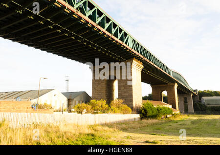 Queen Alexandra Bridge (1909), spanning the River Wear in Sunderland ...