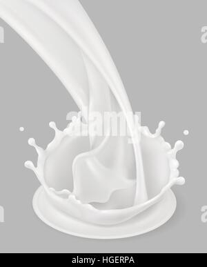 milk product dairy food yogurt icons set vector Stock Vector Image ...