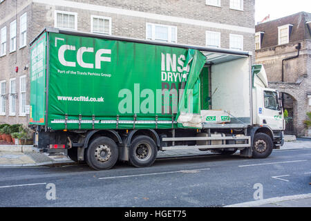 Travis Perkins delivery lorry Stock Photo - Alamy