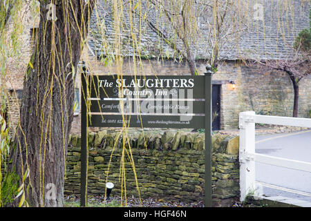 The Slaughters Country Inn pub in the pretty Cotswold village of Lower ...